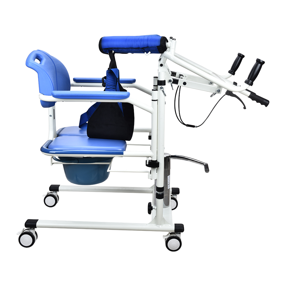 Hydraulic Commode Transfer Chair for Patient Mobility